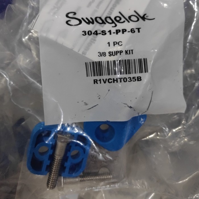 Jual Clamp 6mm Single Swagelok 304-S1-PP-6TM Support Kit Bolted Plastic | Shopee Indonesia