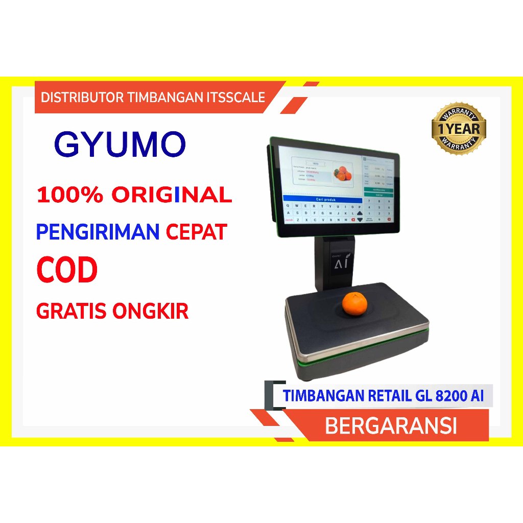 Jual TIMBANGAN RETAIL GYUMO 8200 AI | Shopee Indonesia
