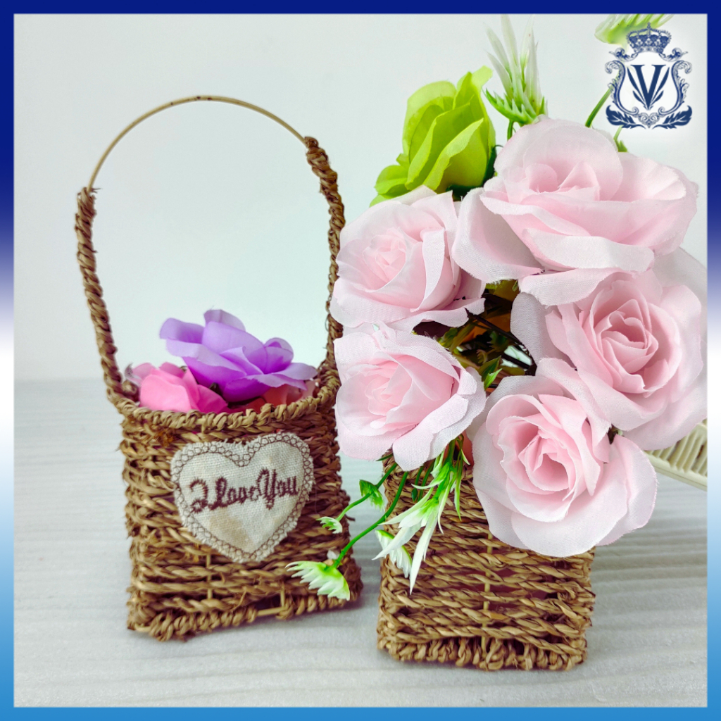 Jual Bunga Mawar Rose Sj Cabang 5 Bahan Kain Dan Plastik - rose jepang ...