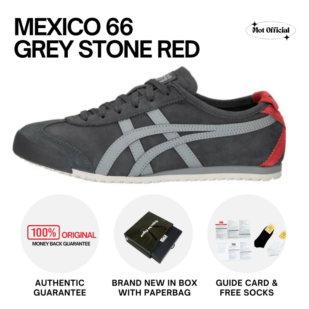 Jual Sepatu Bertali Grey Stone Red | Shopee Indonesia