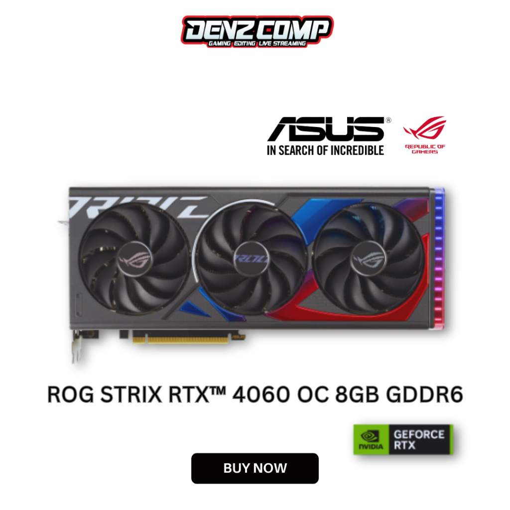 Jual ASUS ROG STRIX RTX 4060 GAMING OC 8GB GDDR6 | Shopee Indonesia