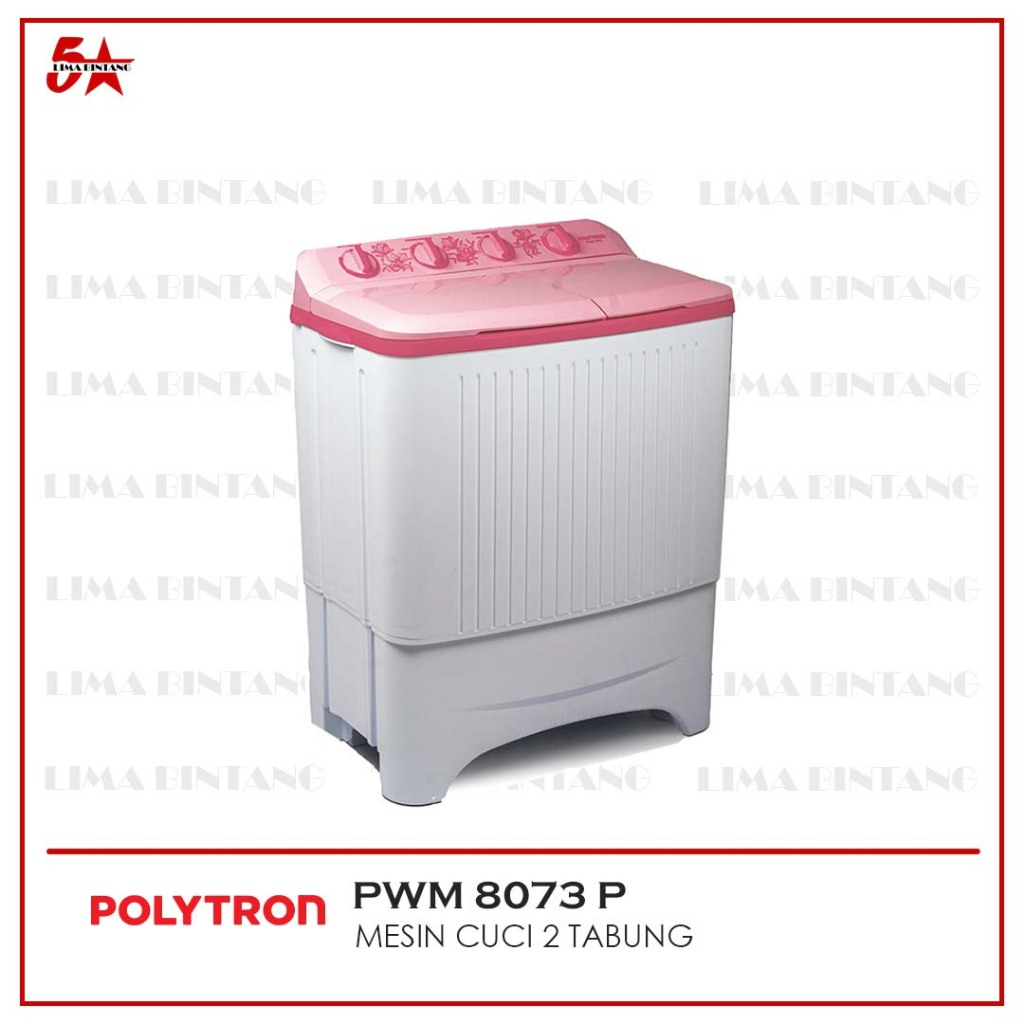 Jual MESIN CUCI 2 TABUNG 8 KG POLYTRON PWM 8073 P | Shopee Indonesia