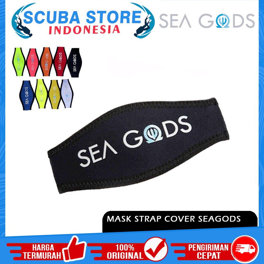 Jual Mask Strap Cover Seagods Neoprene Sea Gods Masker Selam Scuba ...