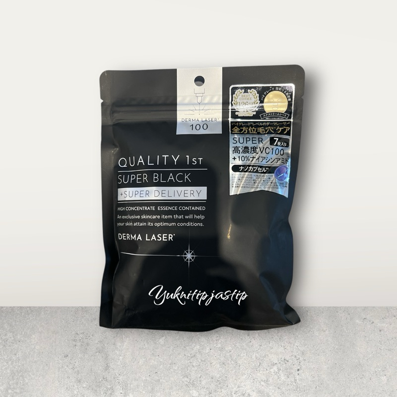 Jual Derma Laser Sheet Mask Masker Jepang Original Super Black Ready ...