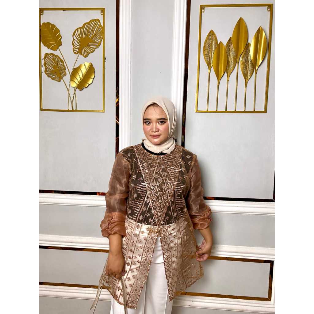 Jual Zize Outer Brokat Organza Full Payet / Baju Hari Raya, Kondangan ...