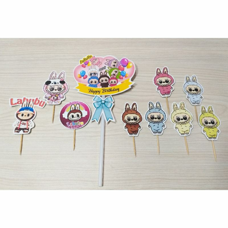 Jual toppercake labubu hiasan kue ulang tahun birthday | Shopee Indonesia