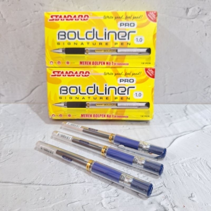 Jual Pulpen Boldliner Pro 1.0 mm Standard 1 Lusin | Shopee Indonesia