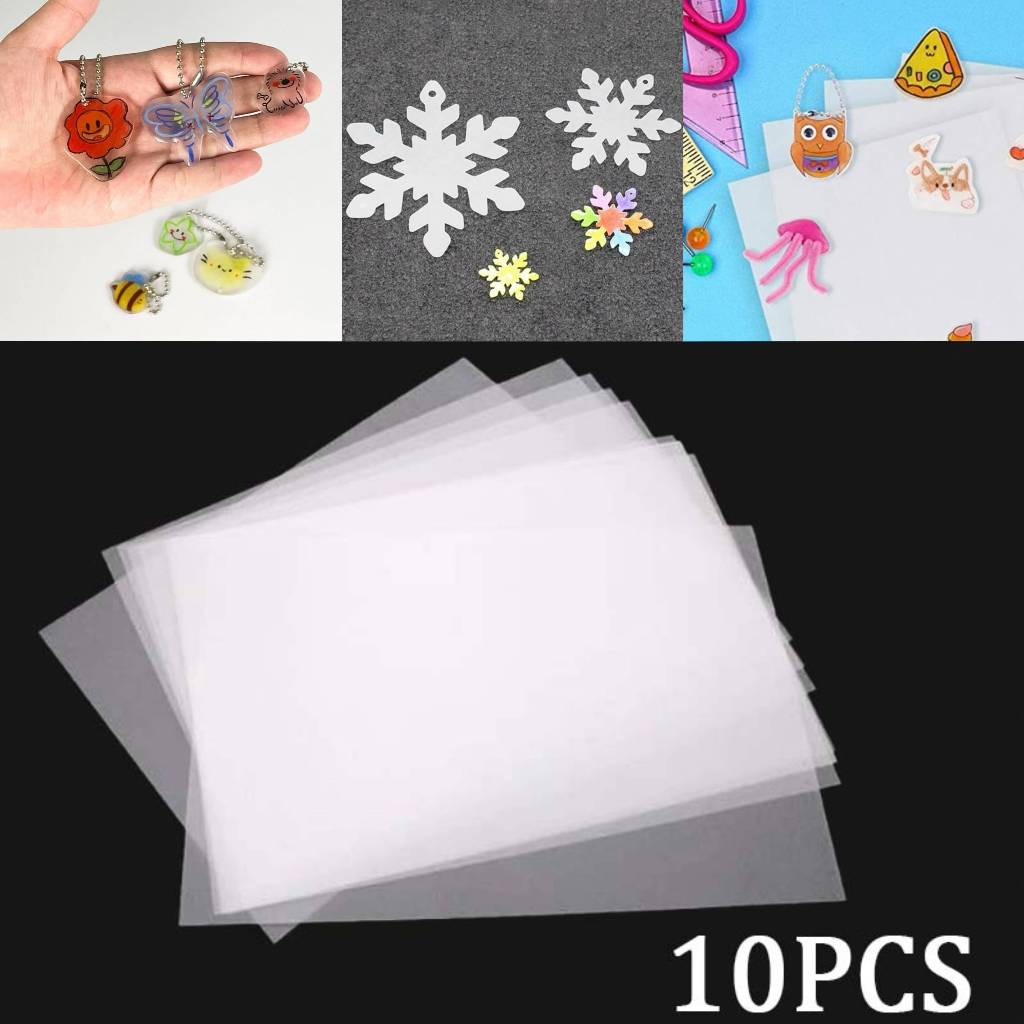 Jual 10pcs Paper Shrink Heat Shrink Sheets 20*29cm Shrink Plastic Craft ...
