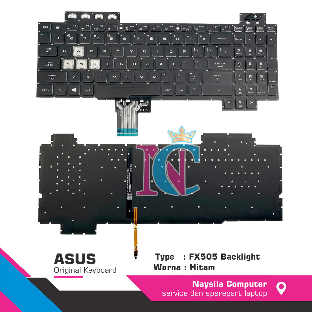 Jual Keyboard Laptop Asus TUF Gaming FX505 FX505DD FX505DV FX505DU RGB Backlight | Shopee Indonesia