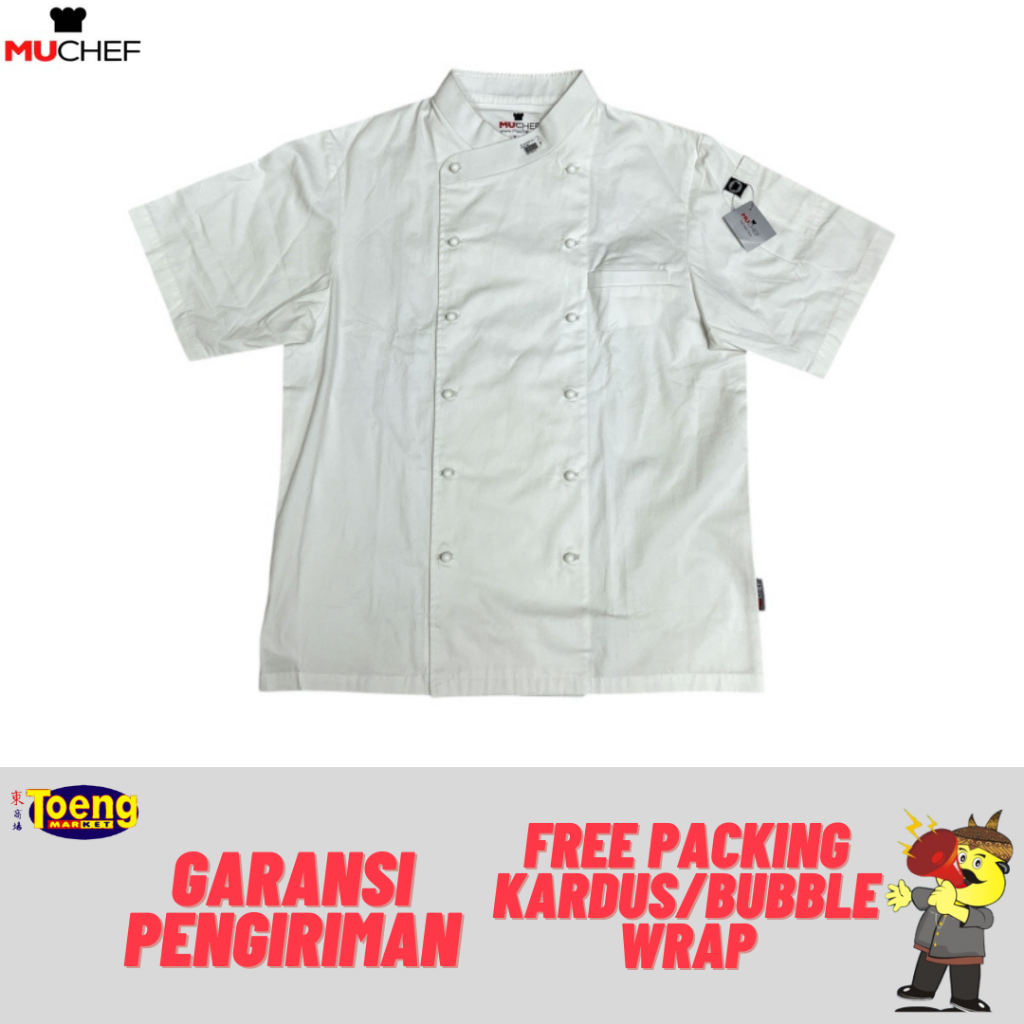 Jual Baju Chef / Baju Koki - CHEF JACKET RB SHORT WHITE XL #1330134 ...