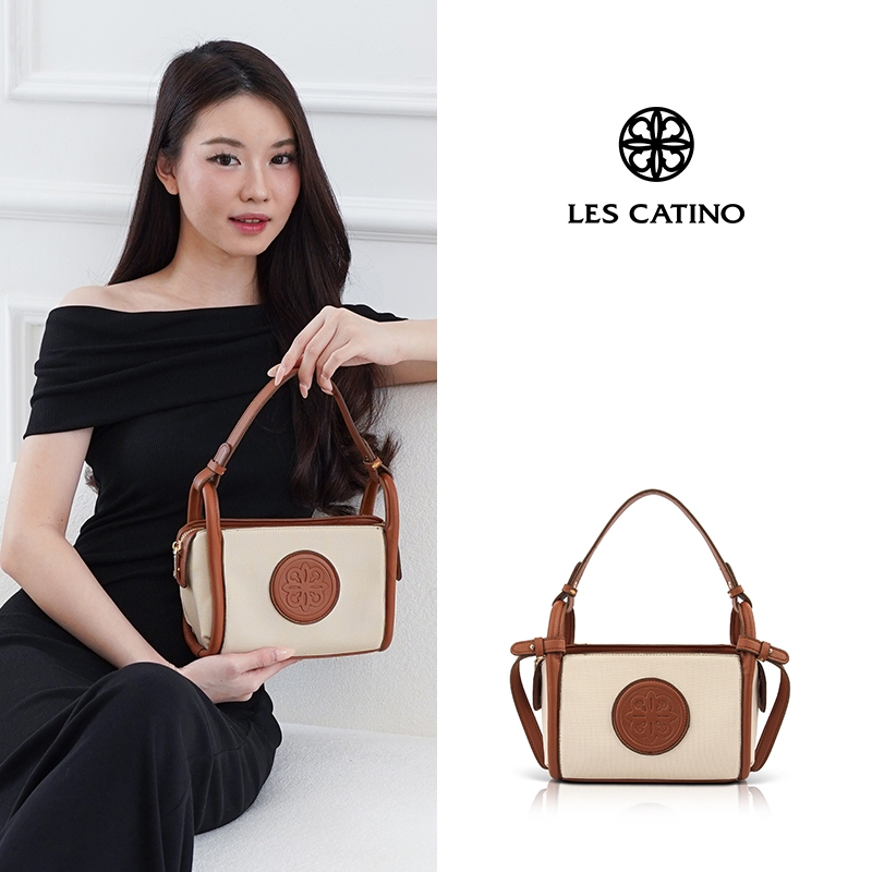 Jual Tas Selempang Les Catino Lena Canvas Crossbody | Shopee Indonesia