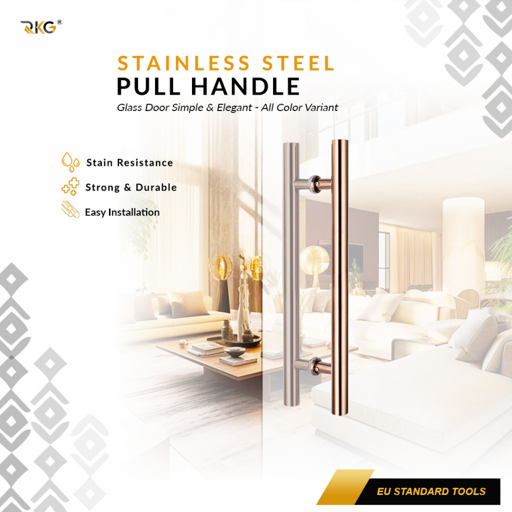 Jual Pull Handle Pintu Kaca Kayu Bulat Stainless Steel Glass Door ...
