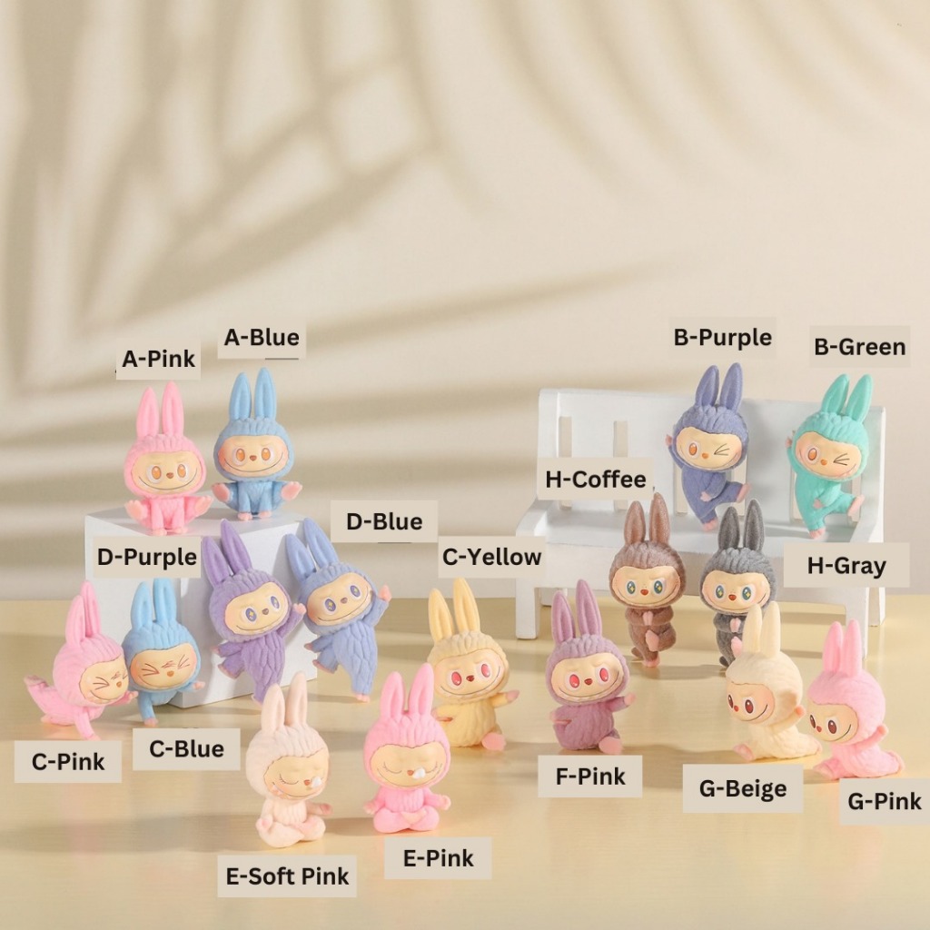 Jual Figure Labubu Yoga Premium / Labubu Mini Sitting dan Stading Mini ...