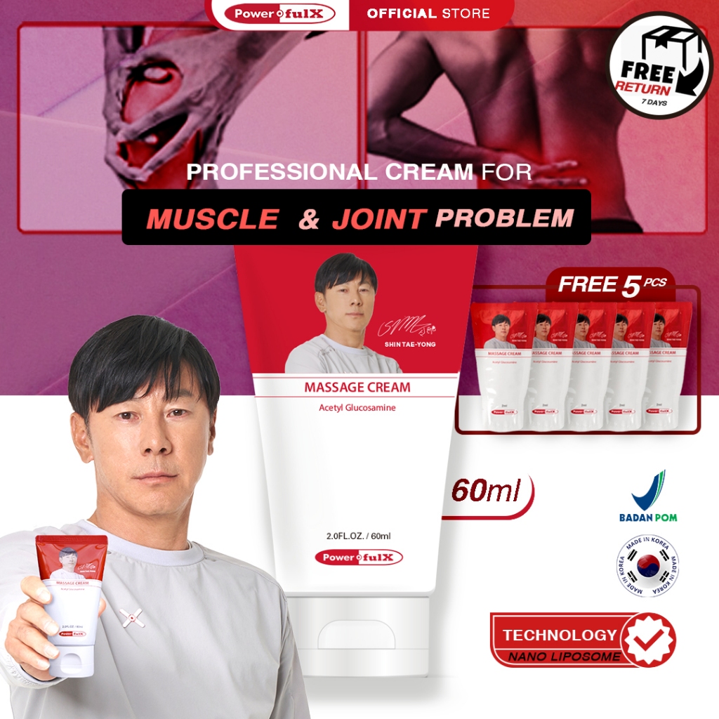 Jual POWERFULX Massage Cream Pereda Nyeri Otot & Radang Sendi (60 ml ...