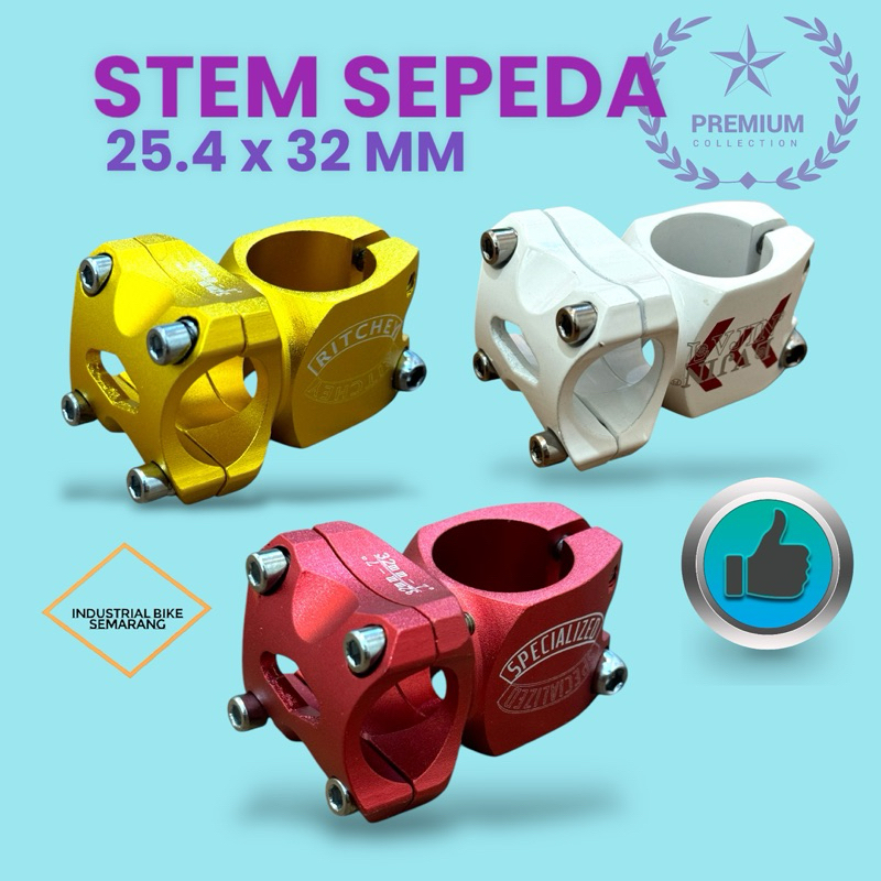 Jual (( STEM 32MM x 25.4MM )) Stem Sepeda Ukuran Diameter Standar 25.4 ...