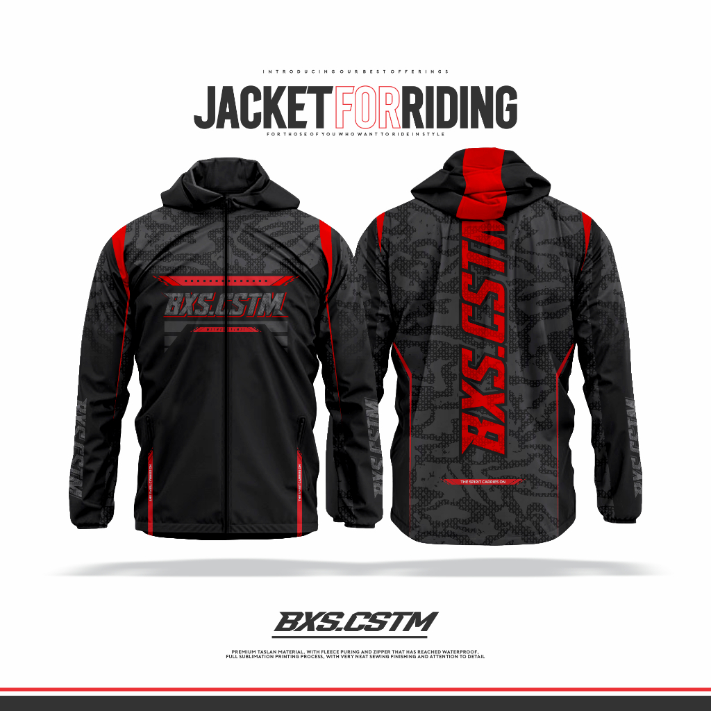 Jual BXS | Jaket Parasut Full Printing Jacket Motor Premium Quality Jaket Hoodie Racing Original ...