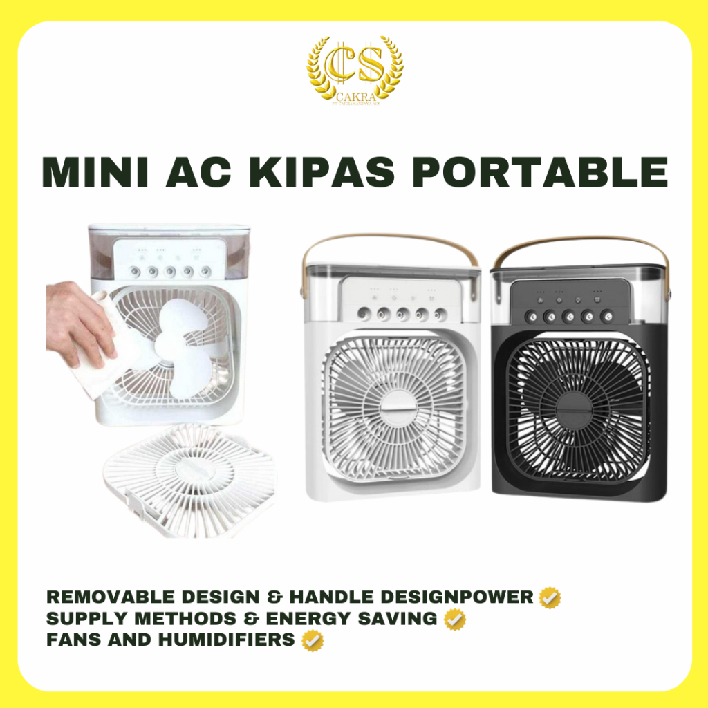 Jual CS Mini Ac Kipas Portable / Humidifer AC Kipas mini | Shopee Indonesia