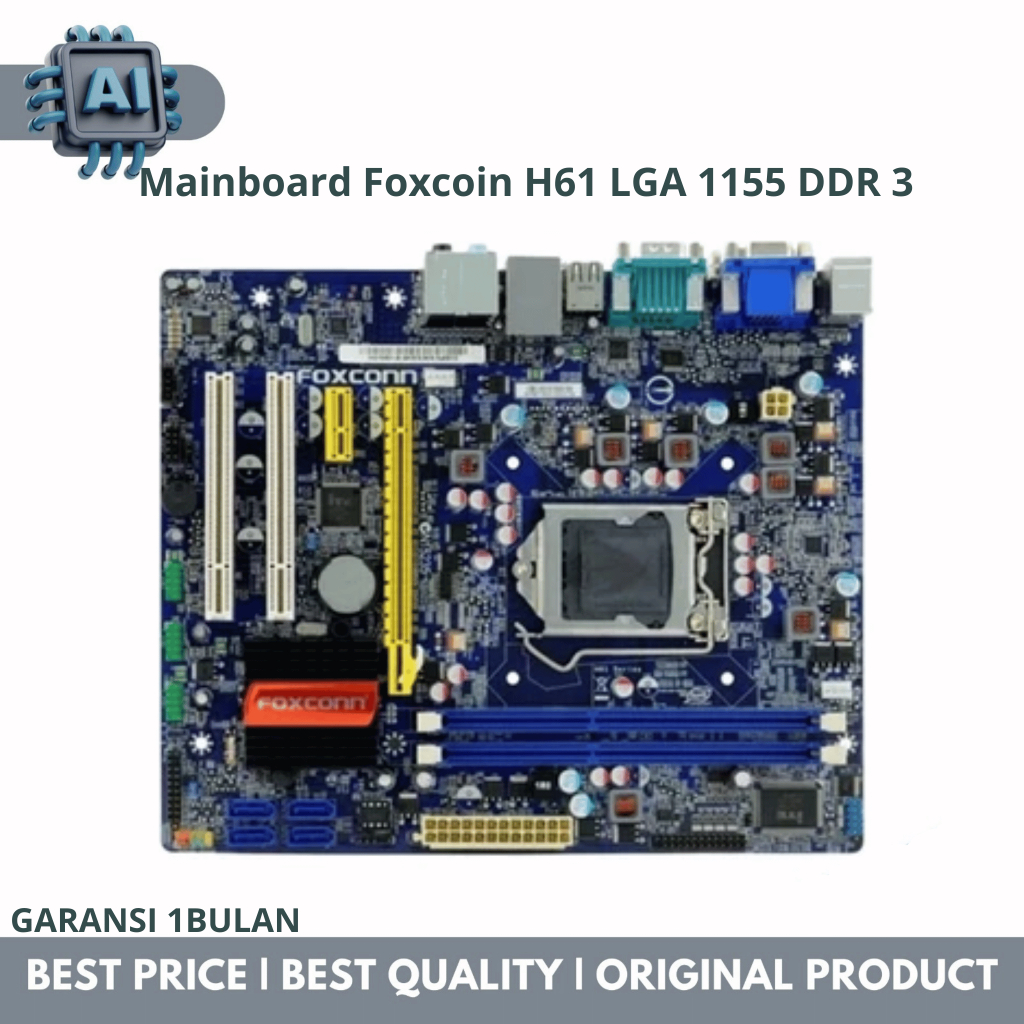 Jual Motherboard H61 Lga 1155 Foxconn DDR3 Support Gen3 - Mainboard H61 ...