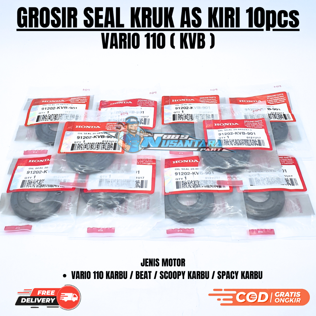 Jual GROSIR 10 PCS SEAL KRUK VARIO 110 / BEAT / BEAT ESP / BEAT F1 ...
