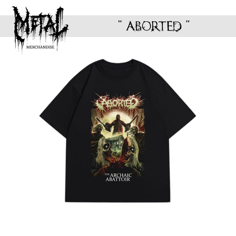 Jual T-shirt Aborted kaos band metal luar negeri original | Shopee ...