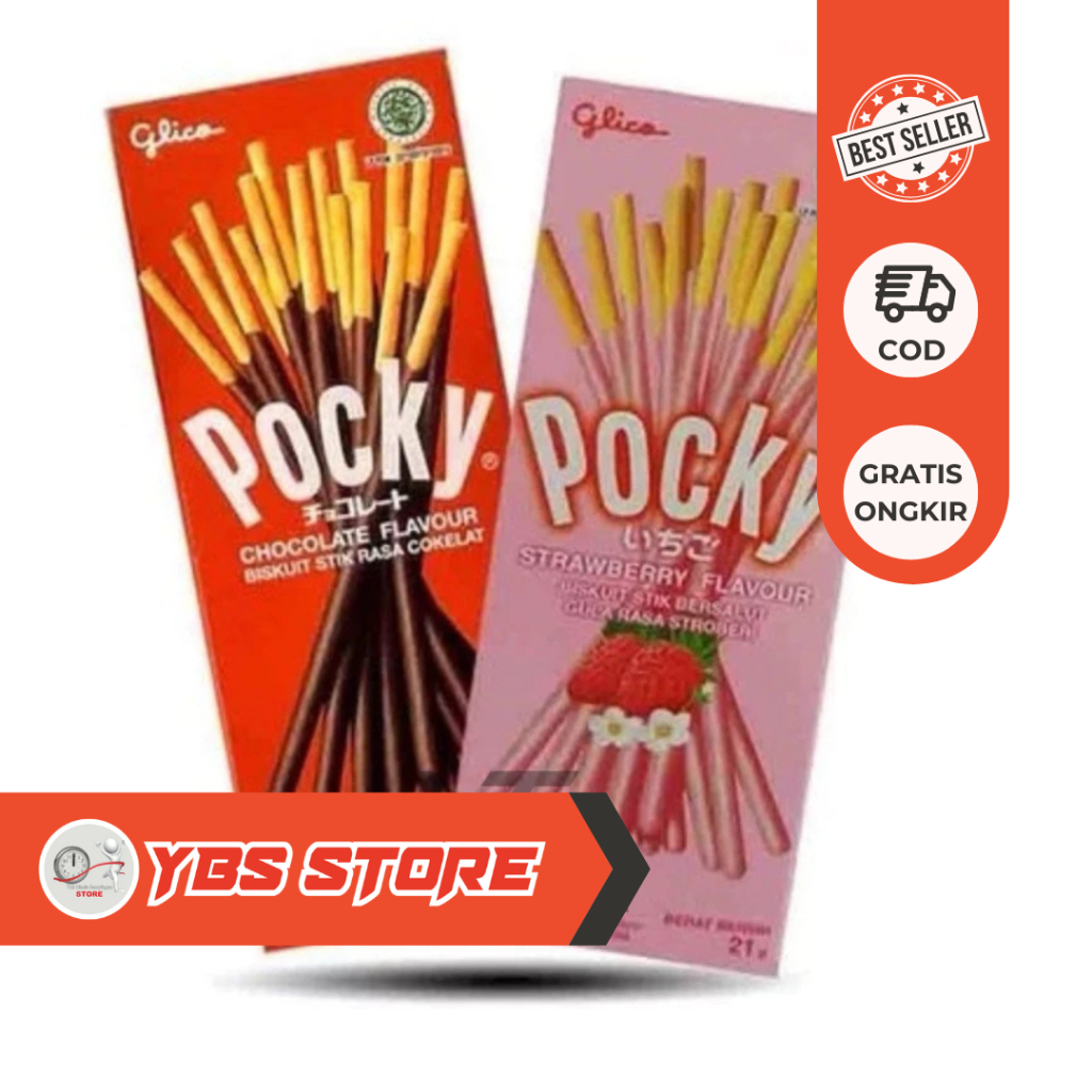 Jual Pocky 1 Box Glico Mini Stick Coklat 22gr / Strawberry / Cookies ...