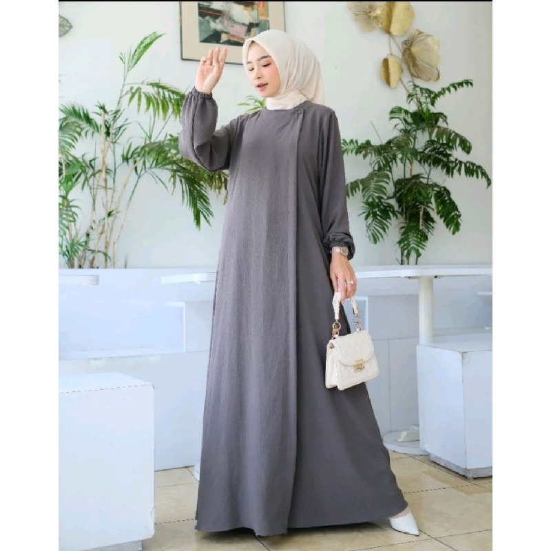 Jual Gamis Maryam Gamis Lebaran 2025 Dress Wanita Simple Elegan ...