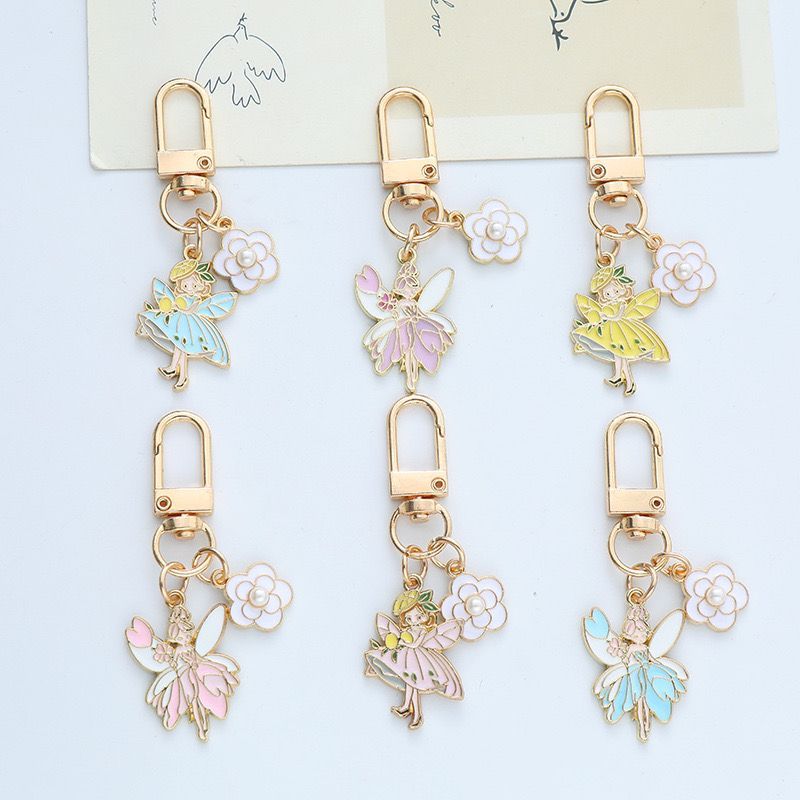 Jual TB/TP - gantungan kunci peri tinkerbell fairytale keychain lucu ...