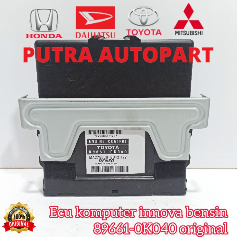 Jual ecu komputer innova bensin 89661-0K040 original | Shopee Indonesia