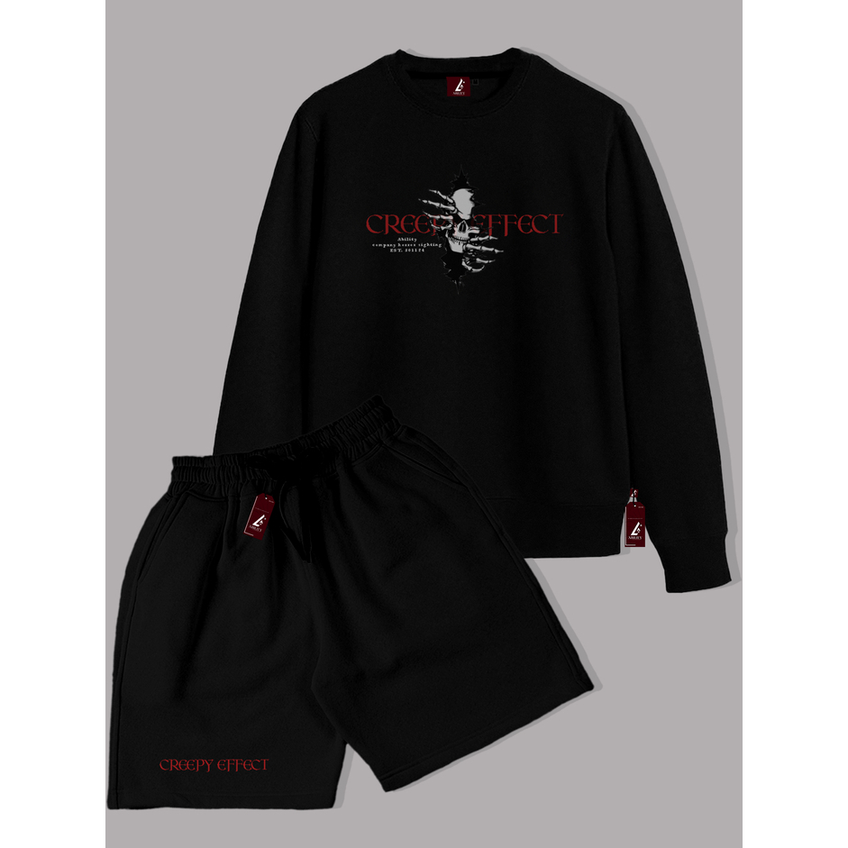 Jual Ability - Baju Stelan Casual Crewneck Pria Wanita Distro One Set ...