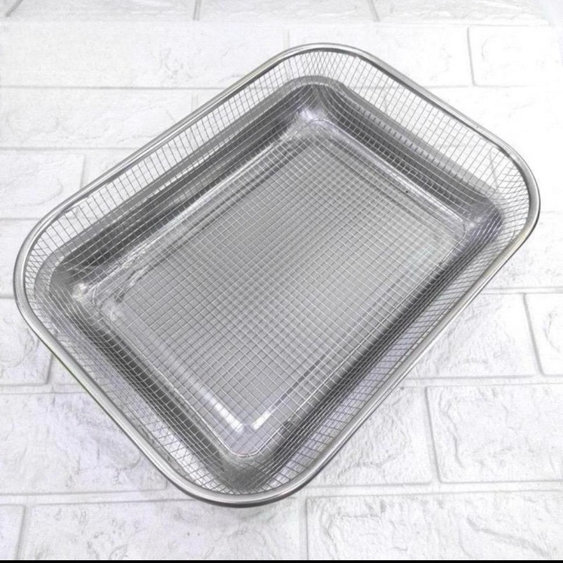 Jual PROMO 1set nampan saringan stainless / tirisan minyak / food ...