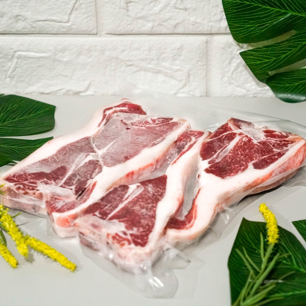 Jual AUS BEEF LAMB SHORTLOIN BONE-IN 500 GR / DAGING DOMBA IMPORT ...