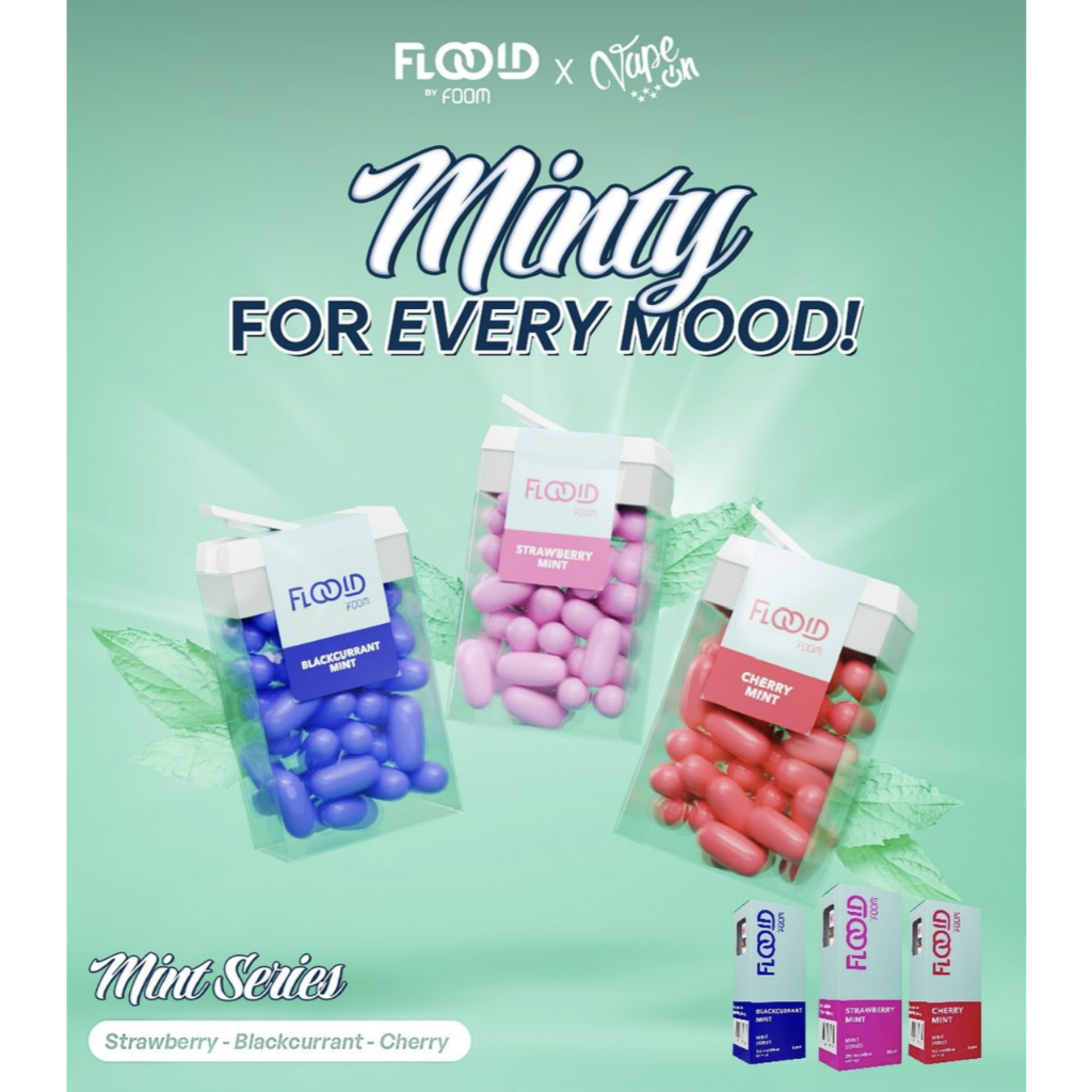 Jual Liquid Foom Flooid Mint Series Salt Nic 30MG 30ML - Blackcurrant ...