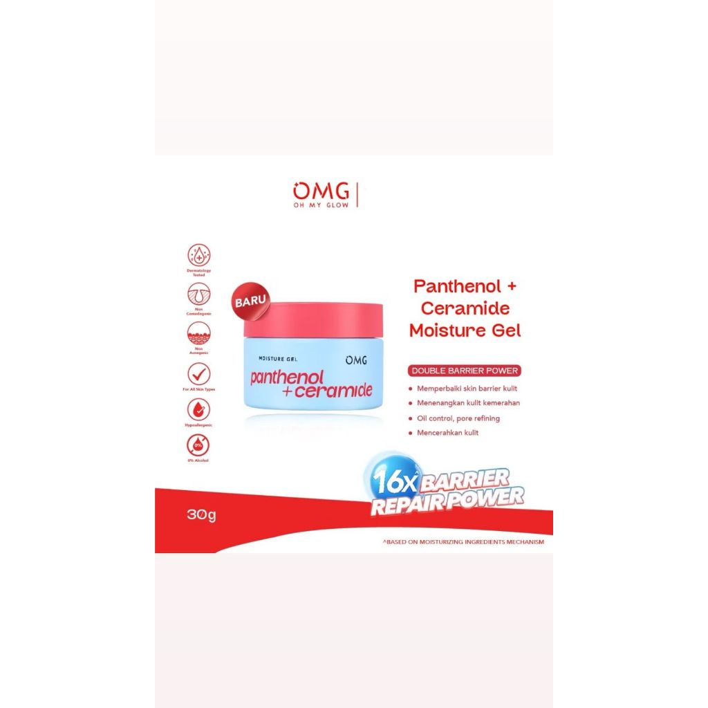 Jual OMG Oh My Glow Panthenol + Ceramide moisture gel 30g Moisturizer ...