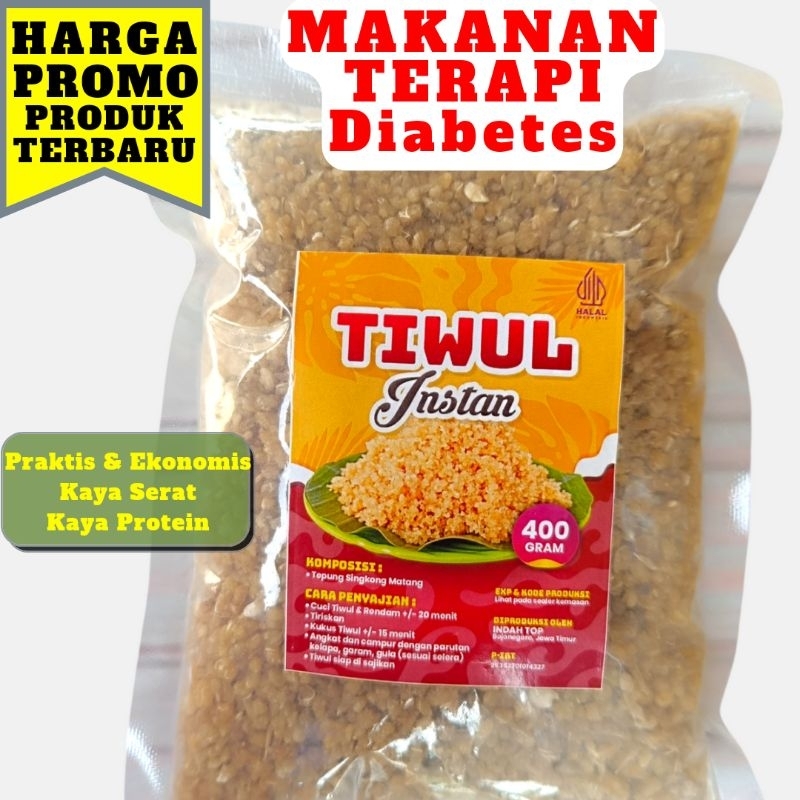 Jual tiwul instan 400g / nasi tiwul / nasi oyek / oyek instan / tiwul ...
