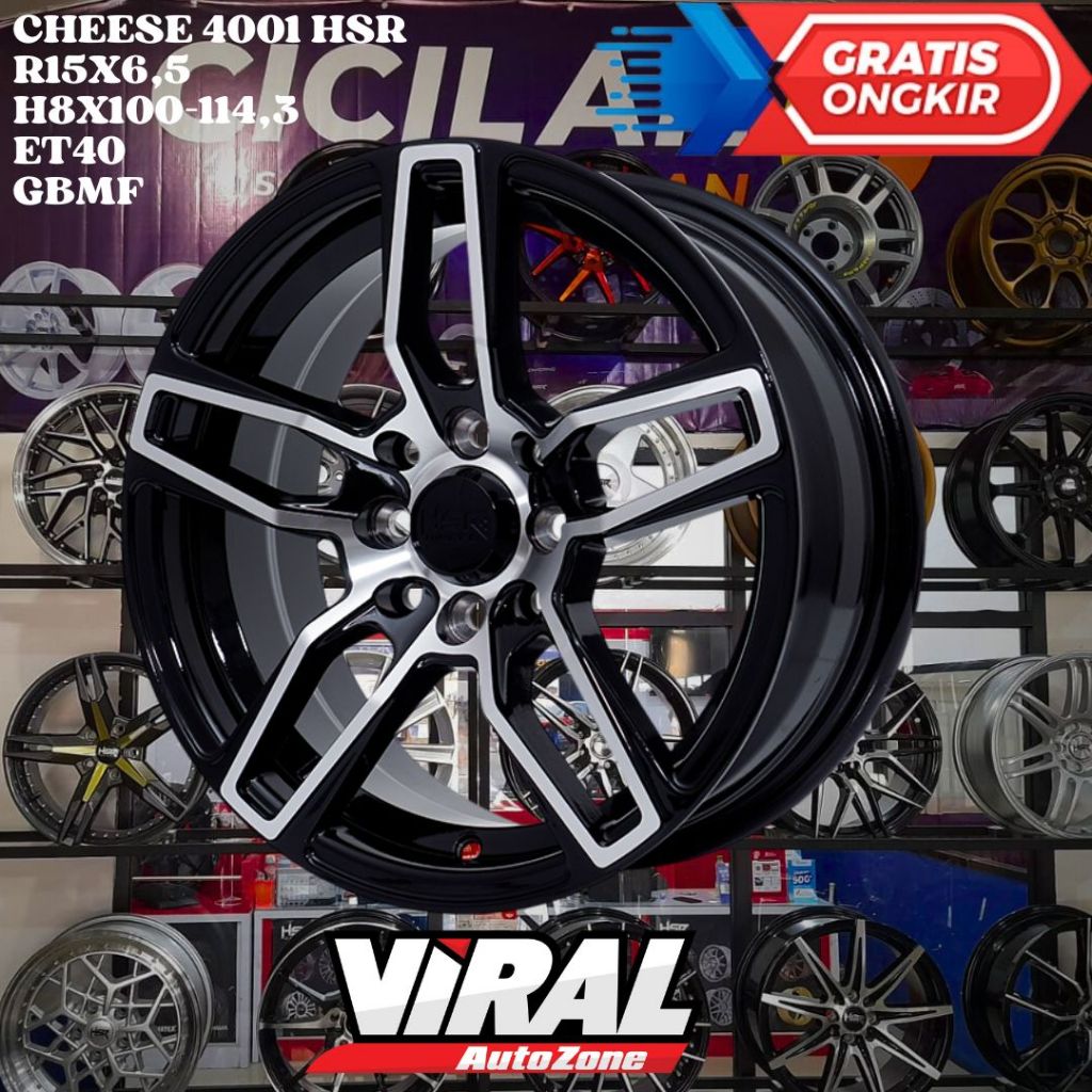 Jual Velg Mobil Ring 15 HSR CHEESE R15 UNTUK YARIS , MOBILIO , AVANZA , XENIA | Shopee Indonesia