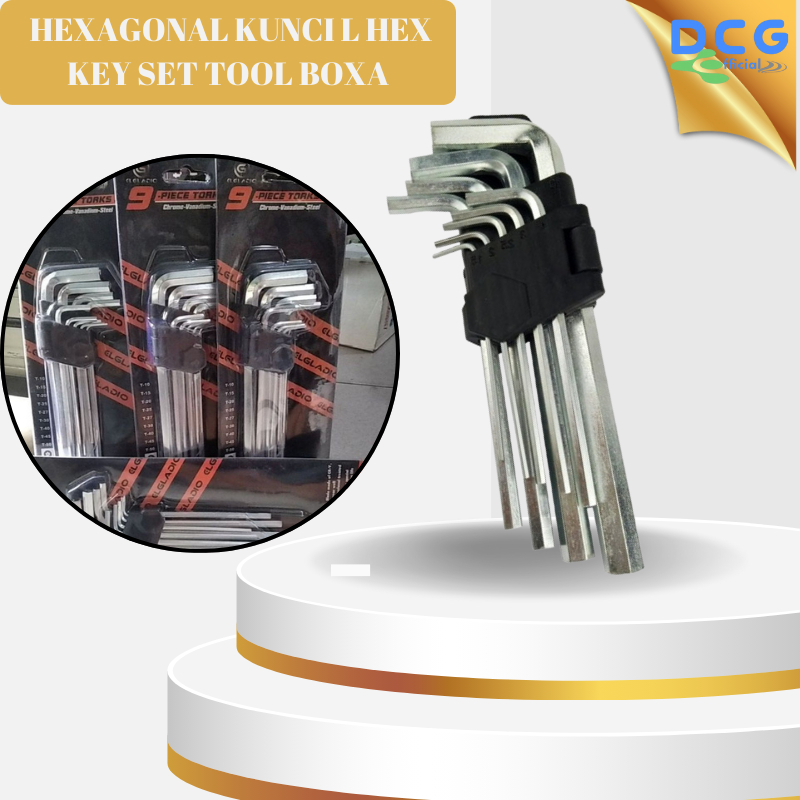 Jual Kunci L Panjang 9 Piece Tork Set Kunci L Hexagonal Kunci L Hex Key ...
