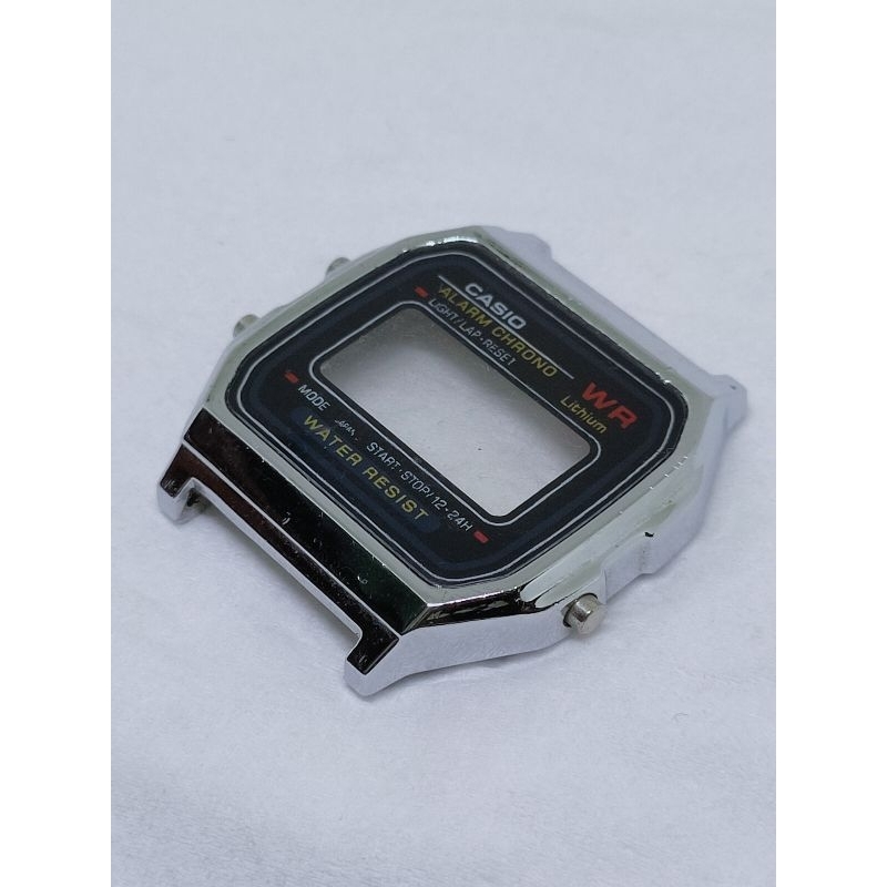 Jual Casio case silver body part jam tangan sports klasik A159W F91W ...