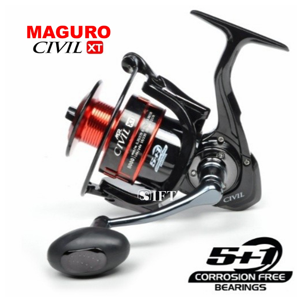Jual Reel Maguro CIVIL XT | Power Handle | 1000 sd 8000 | Kolam Sungai Danau Muara Laut | Shopee ...