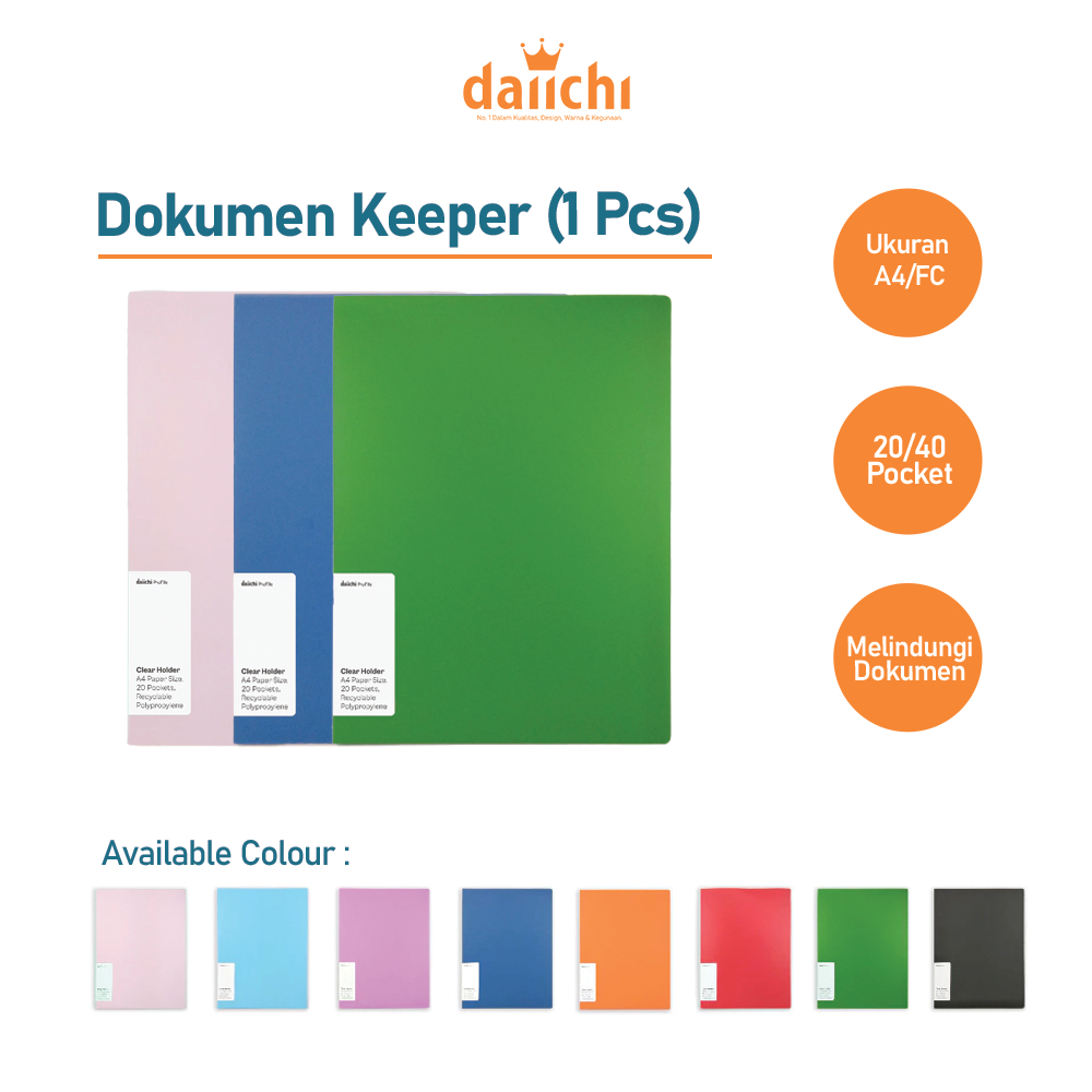 Jual Daiichi - Document Map File Dokumen Keeper Clear Holder Display ...