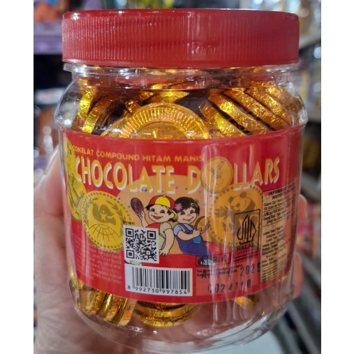 Jual Pusan Chocolate Dollar Toples isi 100 biji | Shopee Indonesia