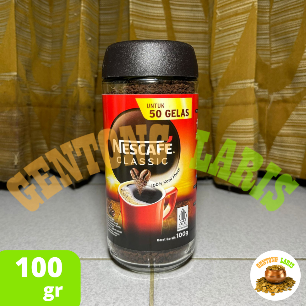 Jual Nescafe Classic Kopi Bubuk 100gr Jar Botol | Shopee Indonesia