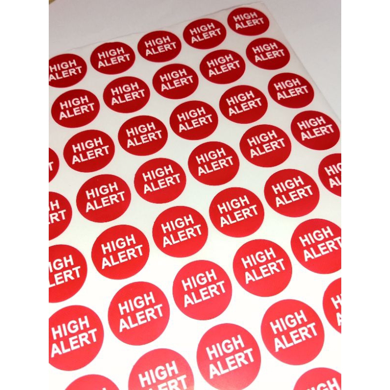 Jual Stiker Penanda High Alert Ukuran 2 cm | Shopee Indonesia