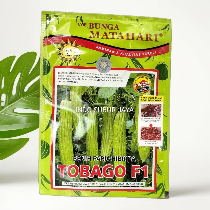 Jual Tobago F1 Benih Paria Hibrida Cap Bunga Matahari Isi 50 Butir ...