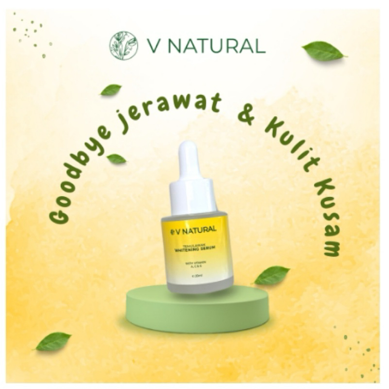 Jual V Natural Temulawak Whitening Serum with Vit A C & E / 20ml | Shopee Indonesia