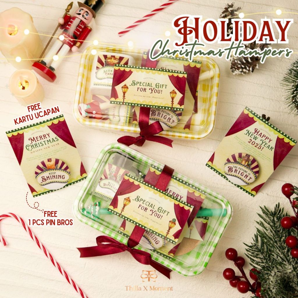 Jual [ HOLIDAY ] HAMPERS NATAL 2024 KADO NATAL MERRY CHRISTMAS GIFT BOX ...