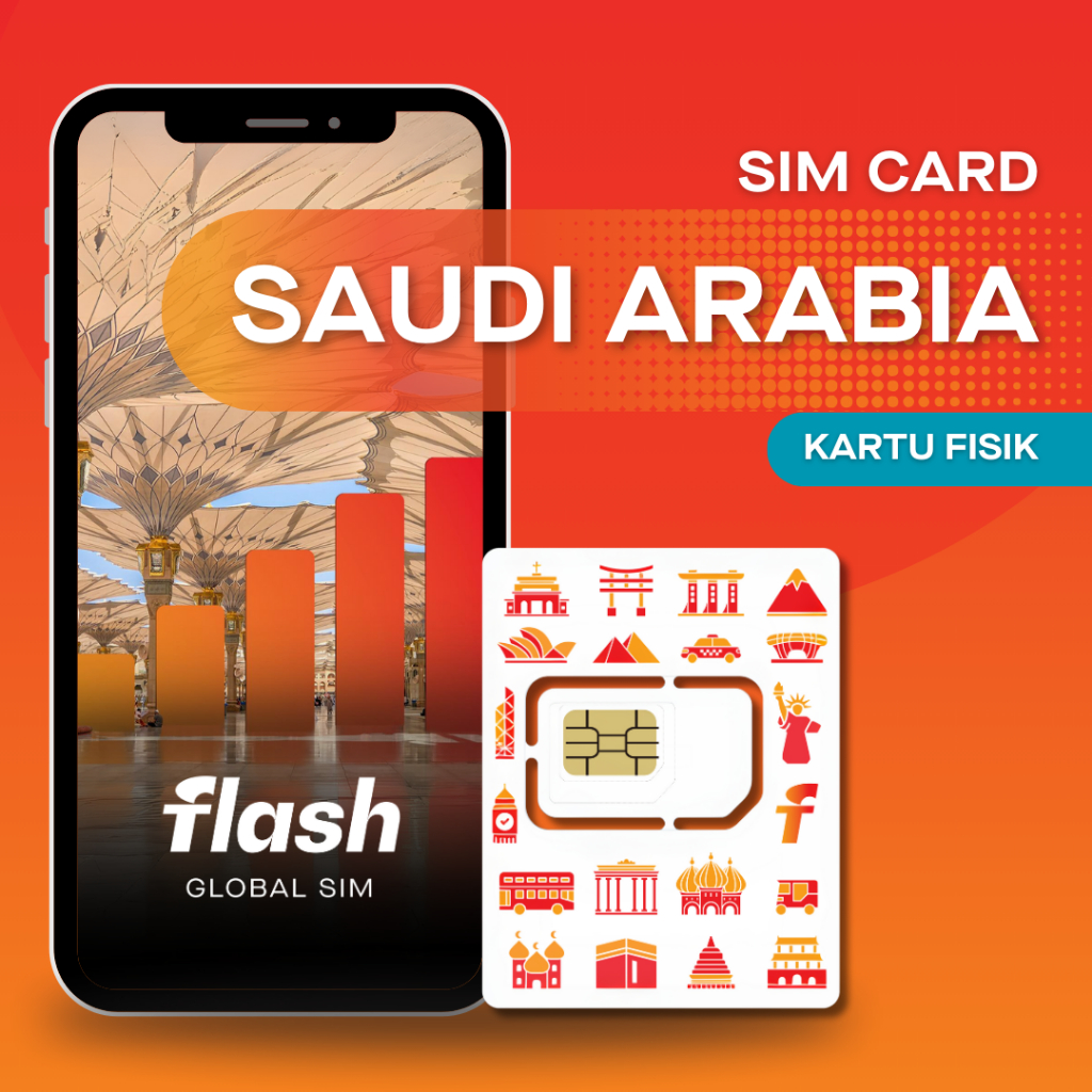 Jual SIM Card Saudi Arabia Simcard Umrah Unlimited Data Flash Global ...