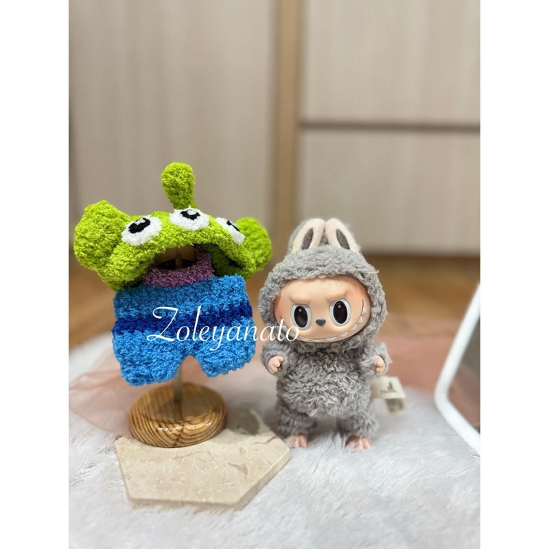 Jual Pre-order Labubu Alien Toy Story outfit handmade rajut baju labubu ...