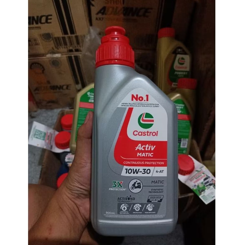Jual CASTROL ACTIV MATIC 10W-30 4T 800ml / No.1 PELUMAS KENDARAAN RODA ...