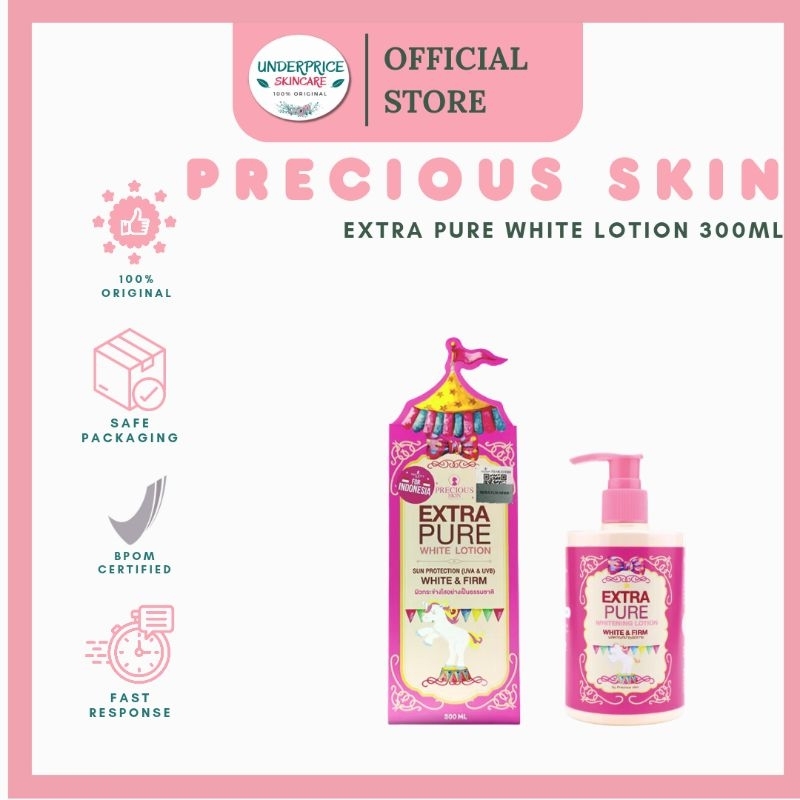 Jual PRECIOUS SKIN Extra Pure White Lotion 300ml | Shopee Indonesia