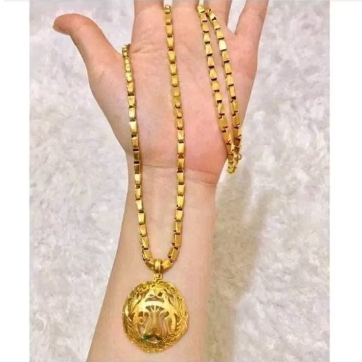 Jual kalung padi + liontin allah 4 suku | Shopee Indonesia